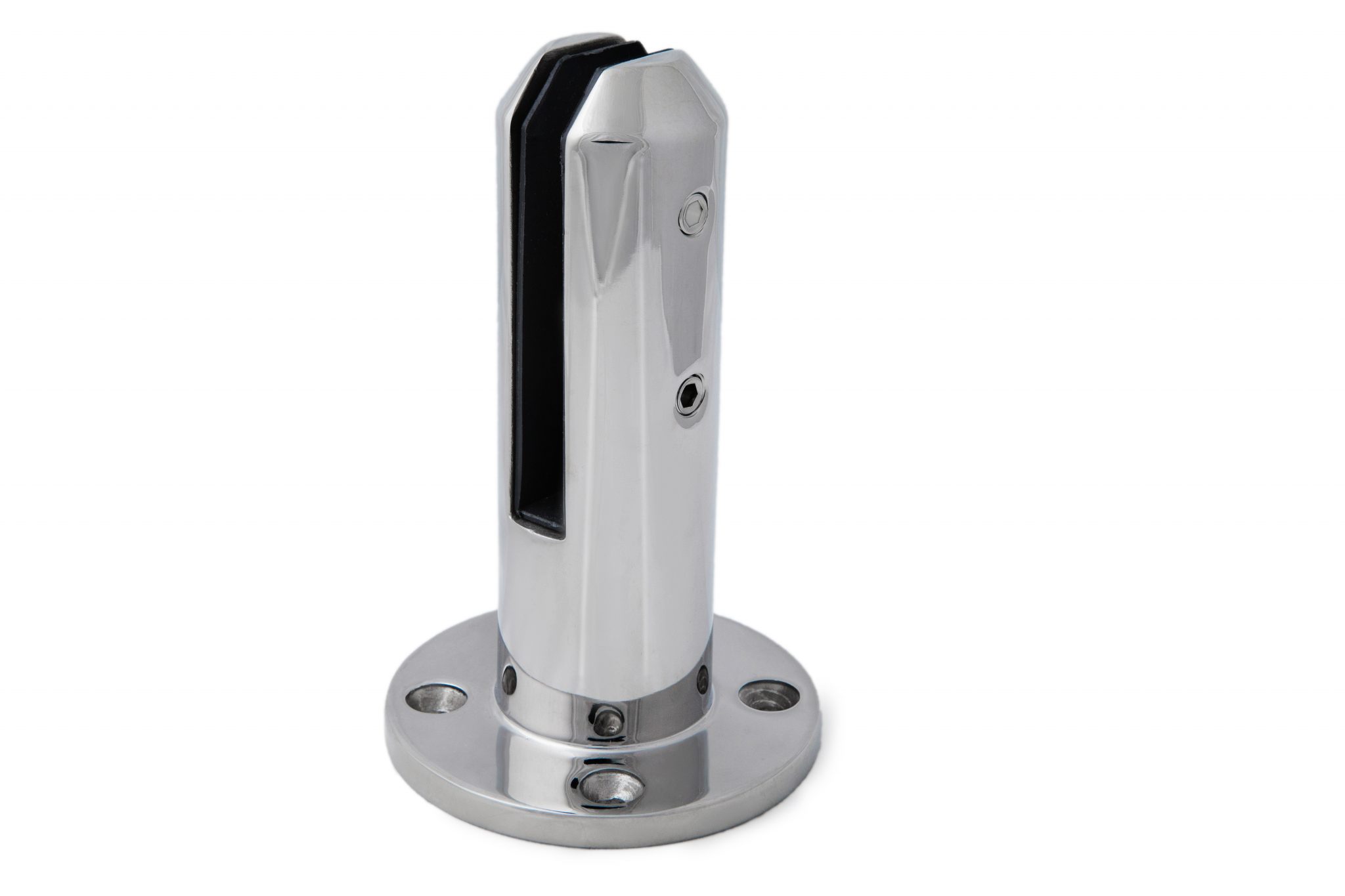 Heavy Duty SS2205 Round Deck Mount Glass Spigot for 12mm Frameless ...