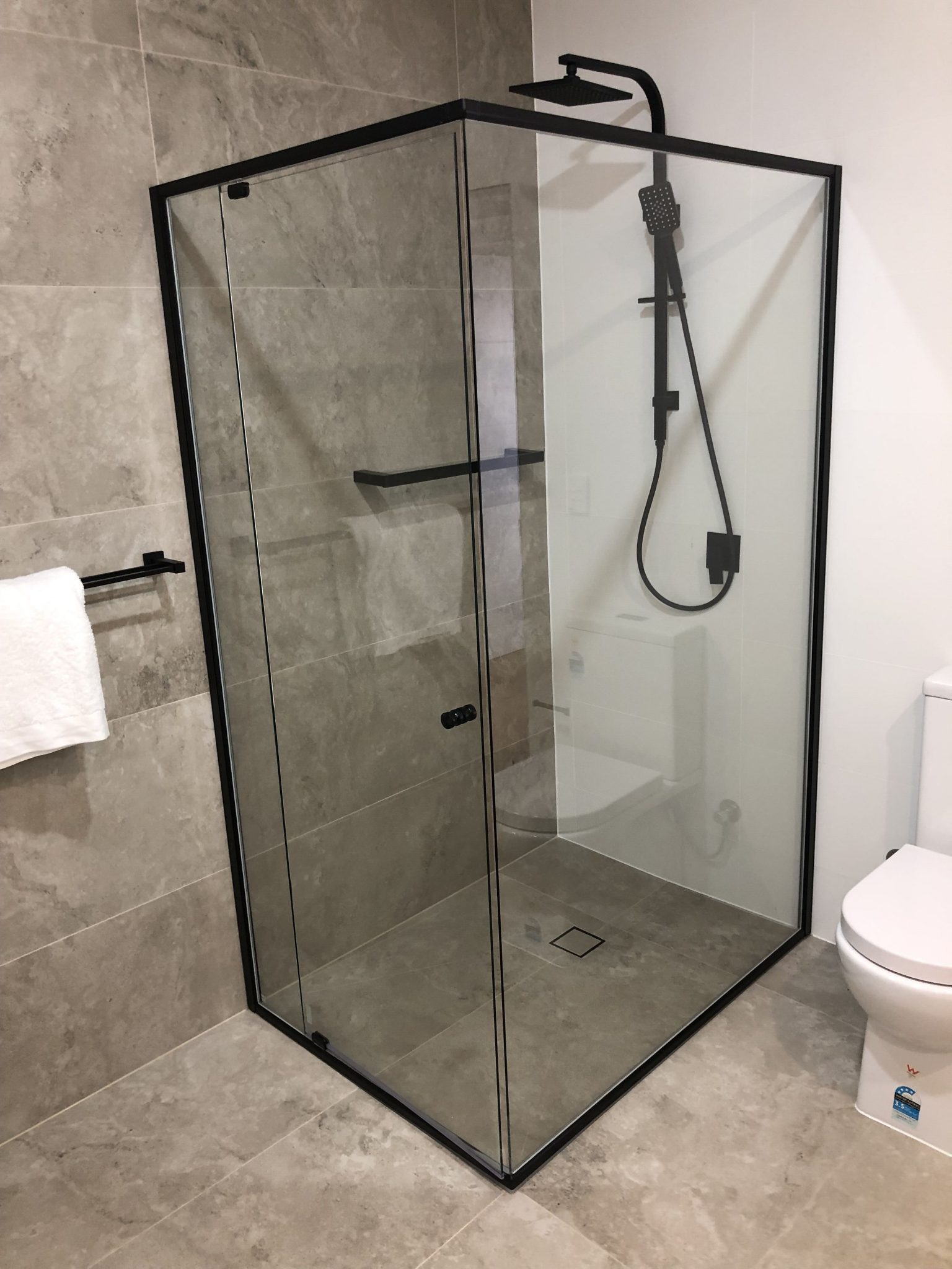 Custom Made Semi Frameless Shower Screen 6mm Toughened - Glass ... Custom Made Semi Frameless Shower Screen 6mm Toughened - Glass ...